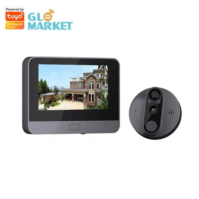 Tuya Smart Digital Door Viewer Camera 4.3inch Screen Motion Sensor ...